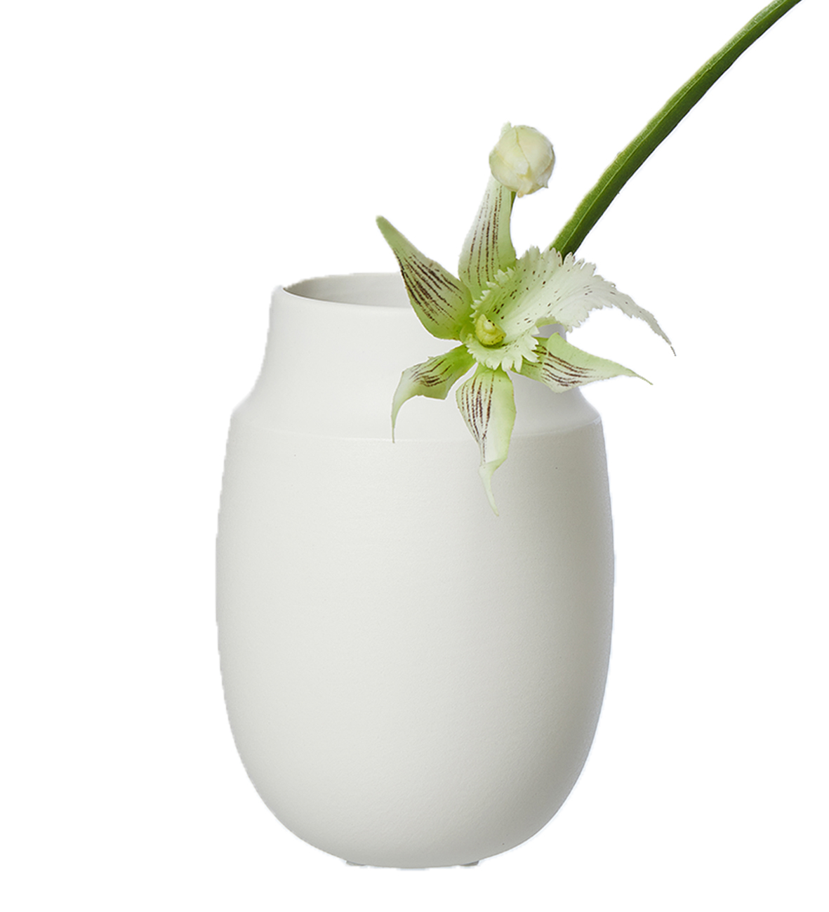 AYA vase small, sand finish, White - Ceramic pots & vases Sustainable ...